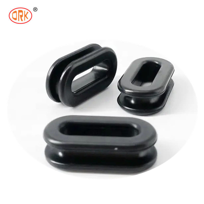 Heat Resistance Black Silicone Rubber Hole Grommets Plug / Rubber Cable ...