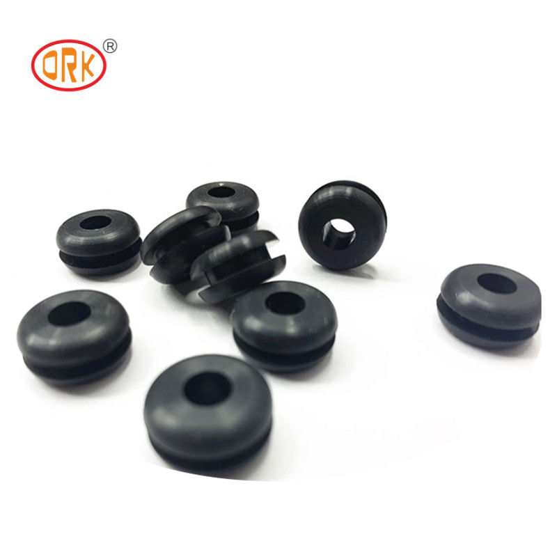 Heat Resistance Black Silicone Rubber Hole Grommets Plug / Rubber Cable ...