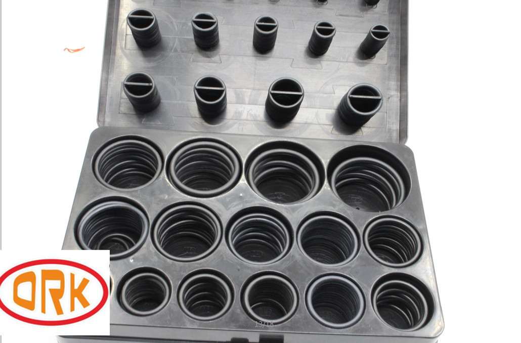 High Flexible Black Metric O Ring Kits , Automotive O Ring NBR 70 As568
