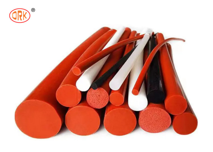 Red Silicone Extruded Strip Rubber Foam Sponge O Ring Seal Cord