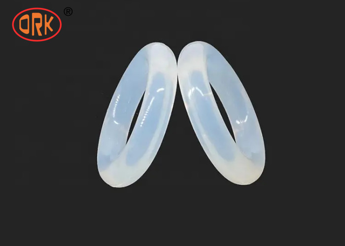 Translucent Good Elongation Clear Silicone O Rings FDA For Coffee Machine