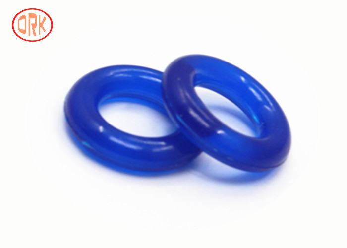 Blue Half Transparent Silicone O Ring Heat Resistance Customized Size