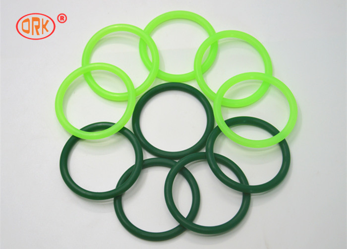 Fluorine Rubber Seals O Ring Heat Resistant , Green O Rings For ...